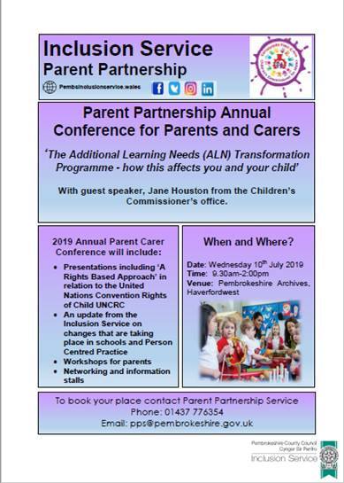 Haverfordwest High VC School - Inclusion Service Parent Partnership